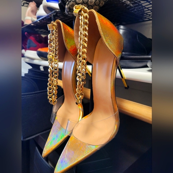 Shoes | Heels With Chains | Poshmark